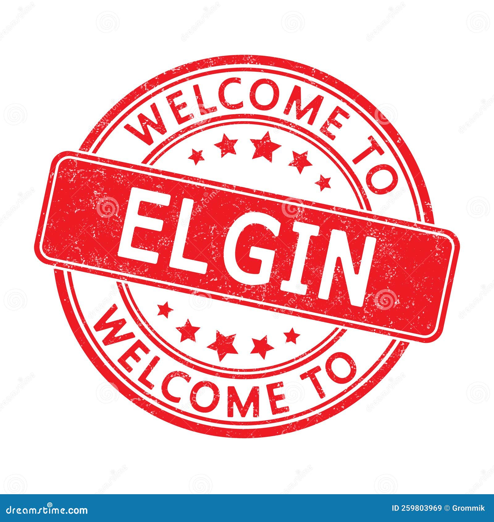 ELGIN. The Name Of The City On A White Background. Vector Design ...