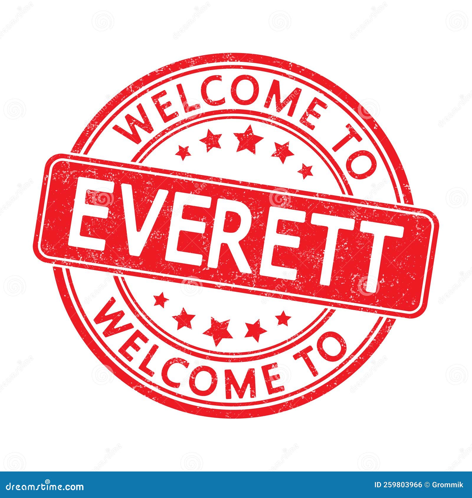 EVERETT. The Name Of The City On A White Background. Vector Design ...