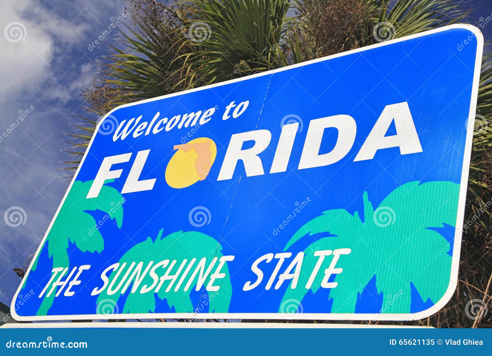 Welcome to Florida sign stock image. Image of america - 65621135