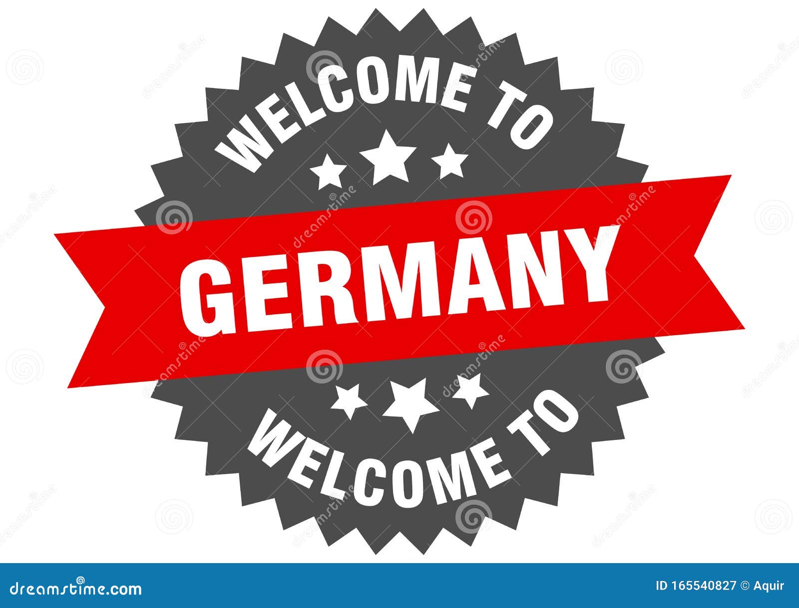 Welcome To Germany. Welcome To Germany Isolated Sticker Stock Vector ...