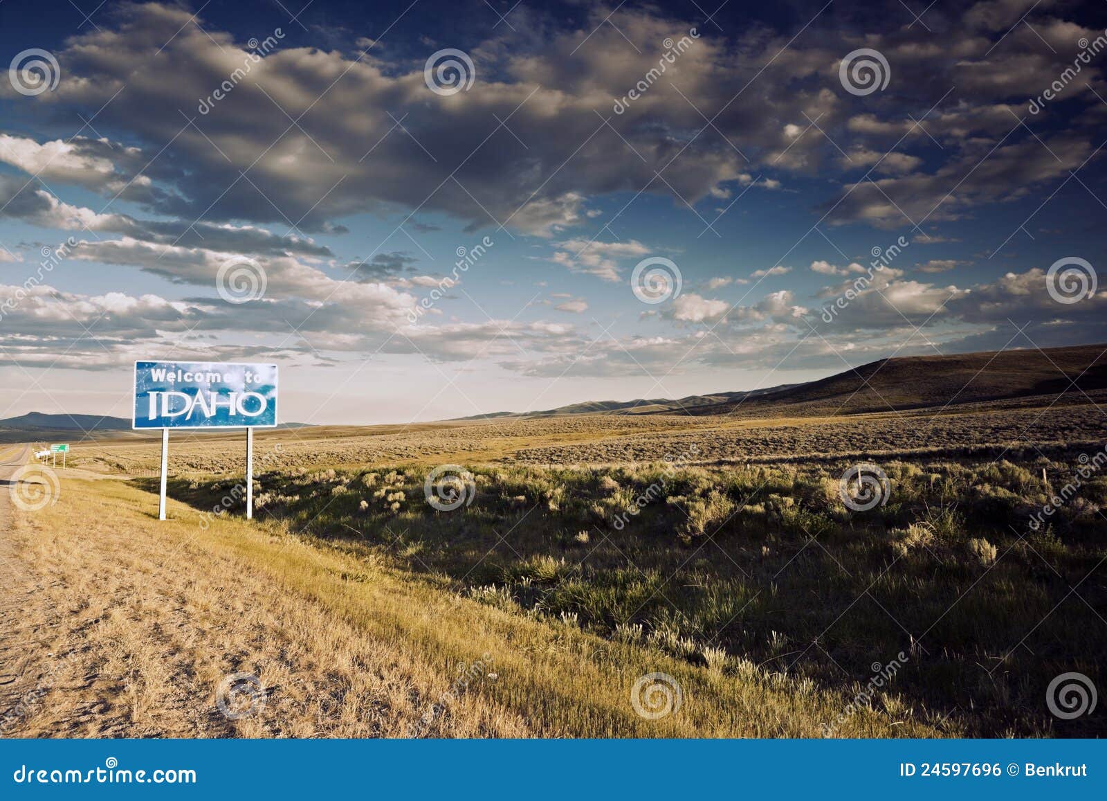 Welcome to Idaho sign stock photo. Image of highway, idaho - 24597696