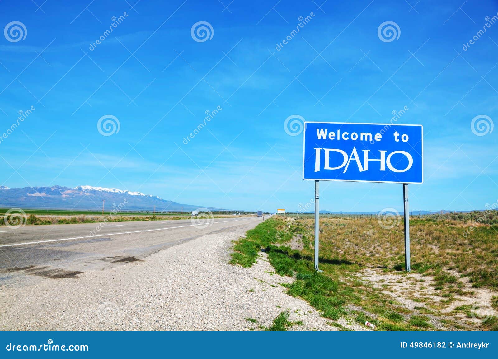 Welcome to Idaho sign stock photo. Image of border, travel - 49846182