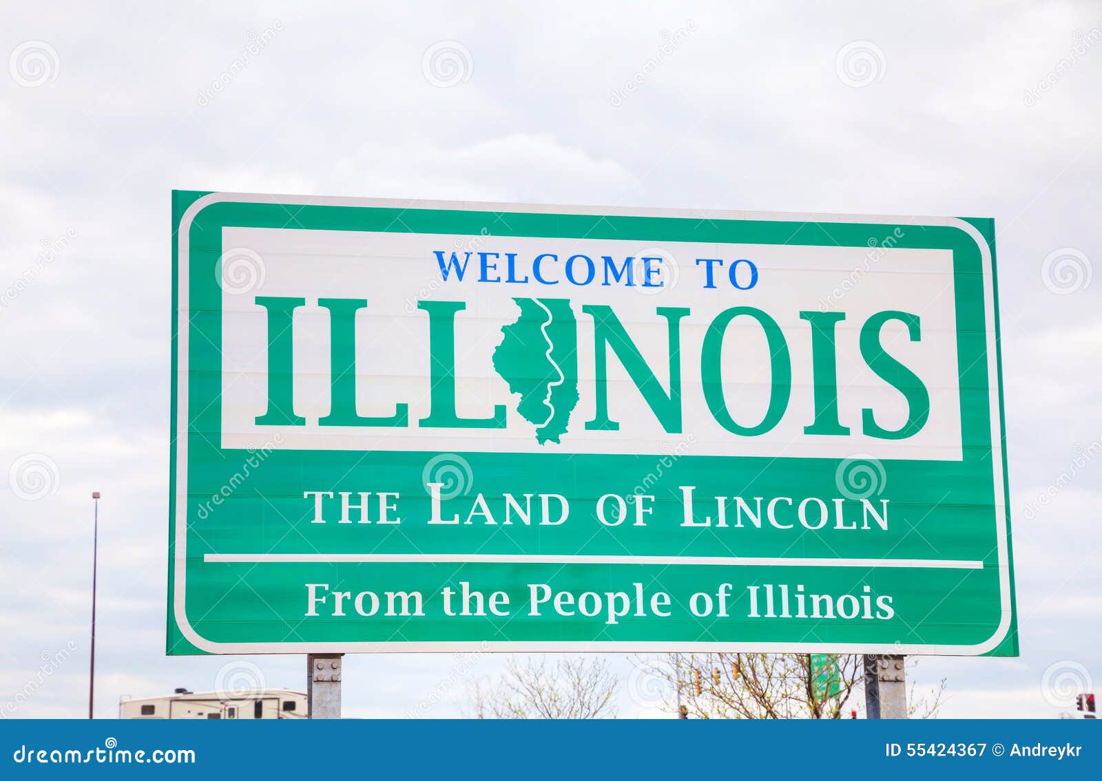 Welcome To Illinois Sign Stock Photo | CartoonDealer.com #122145390