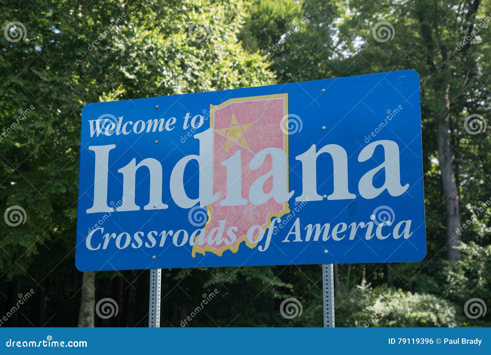 Welcome to Indiana sign stock photo. Image of welcome - 79119396