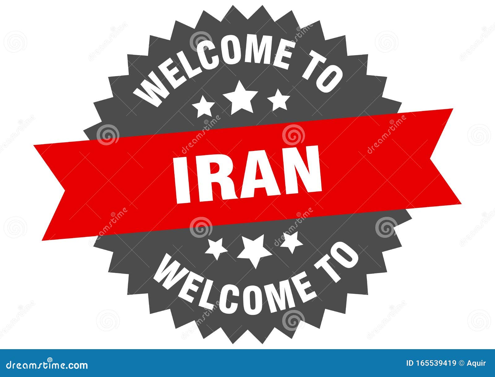 Welcome To Iran. Welcome To Iran Isolated Sticker Stock Vector ...
