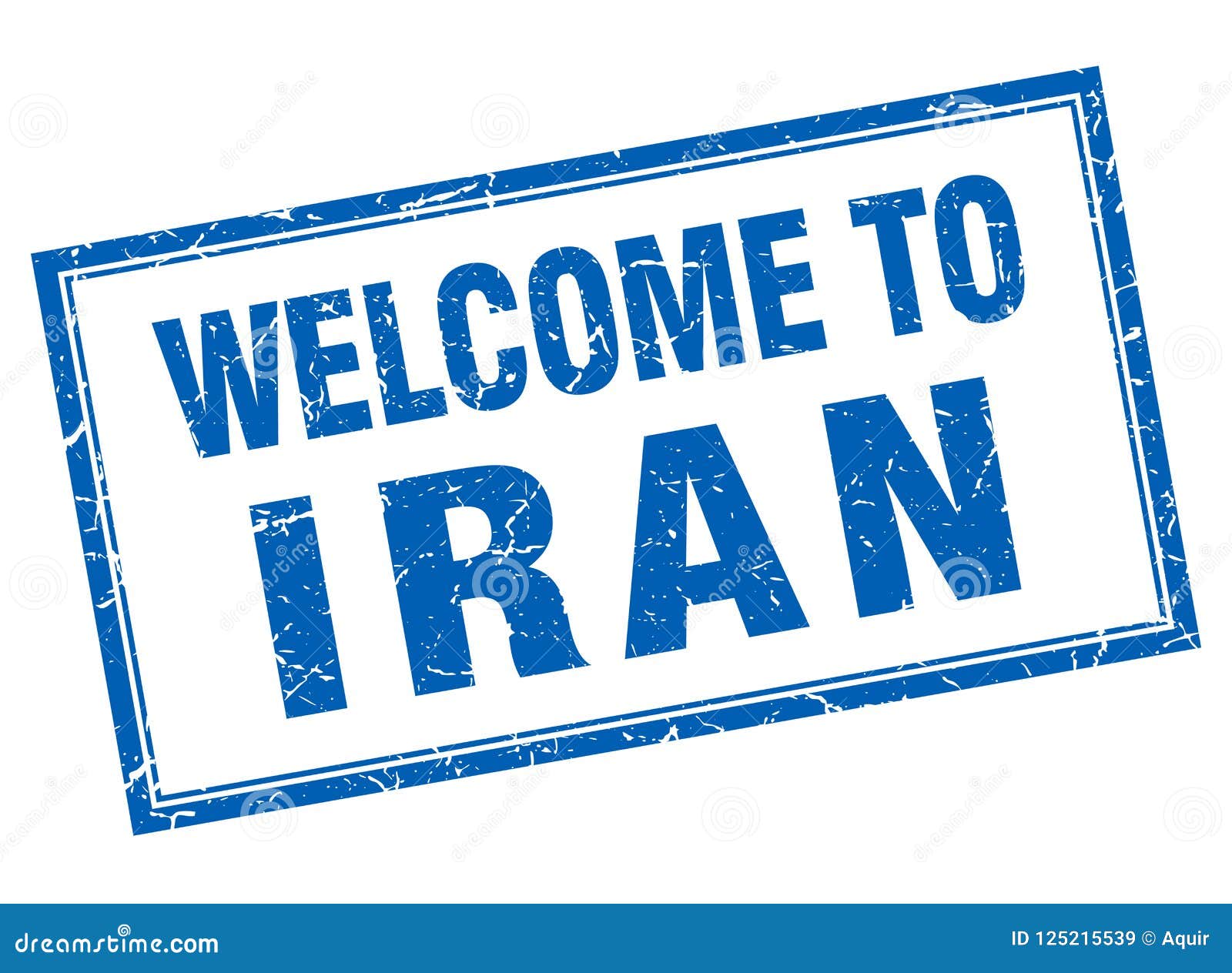Welcome to Iran stamp stock vector. Illustration of white - 125215539