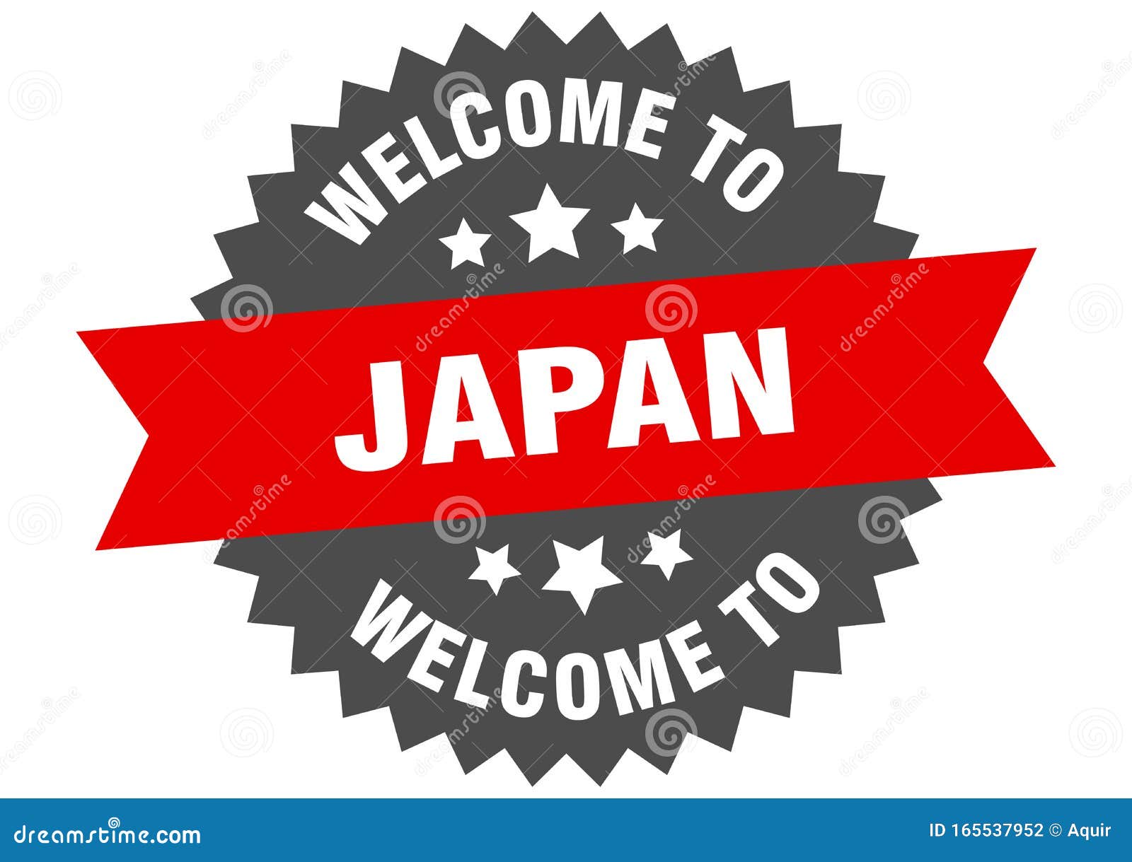 Welcome To Japan. Welcome To Japan Isolated Sticker Stock Vector ...