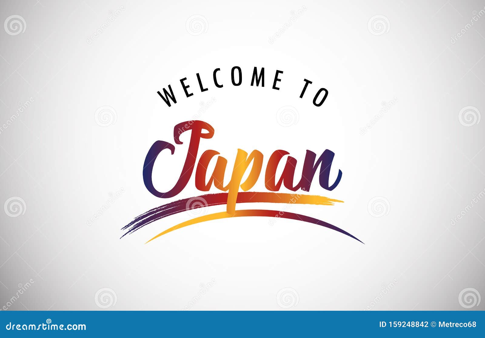 Welcome to Japan stock vector. Illustration of japan - 159248842
