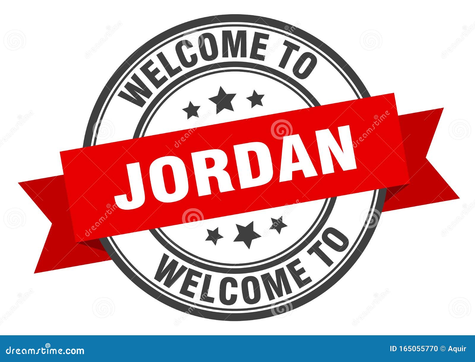Welcome To Jordan. Welcome To Jordan Isolated Stamp Stock Vector ...