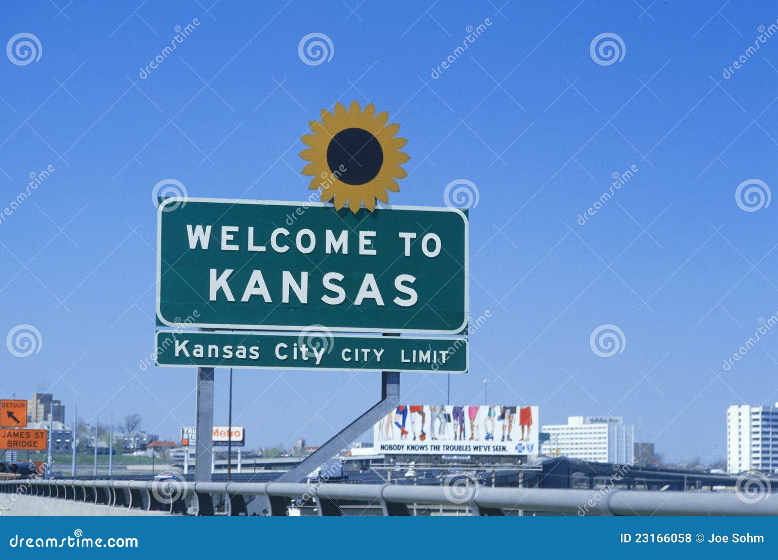 Welcome to Kansas Sign editorial stock photo. Image of color - 23166058
