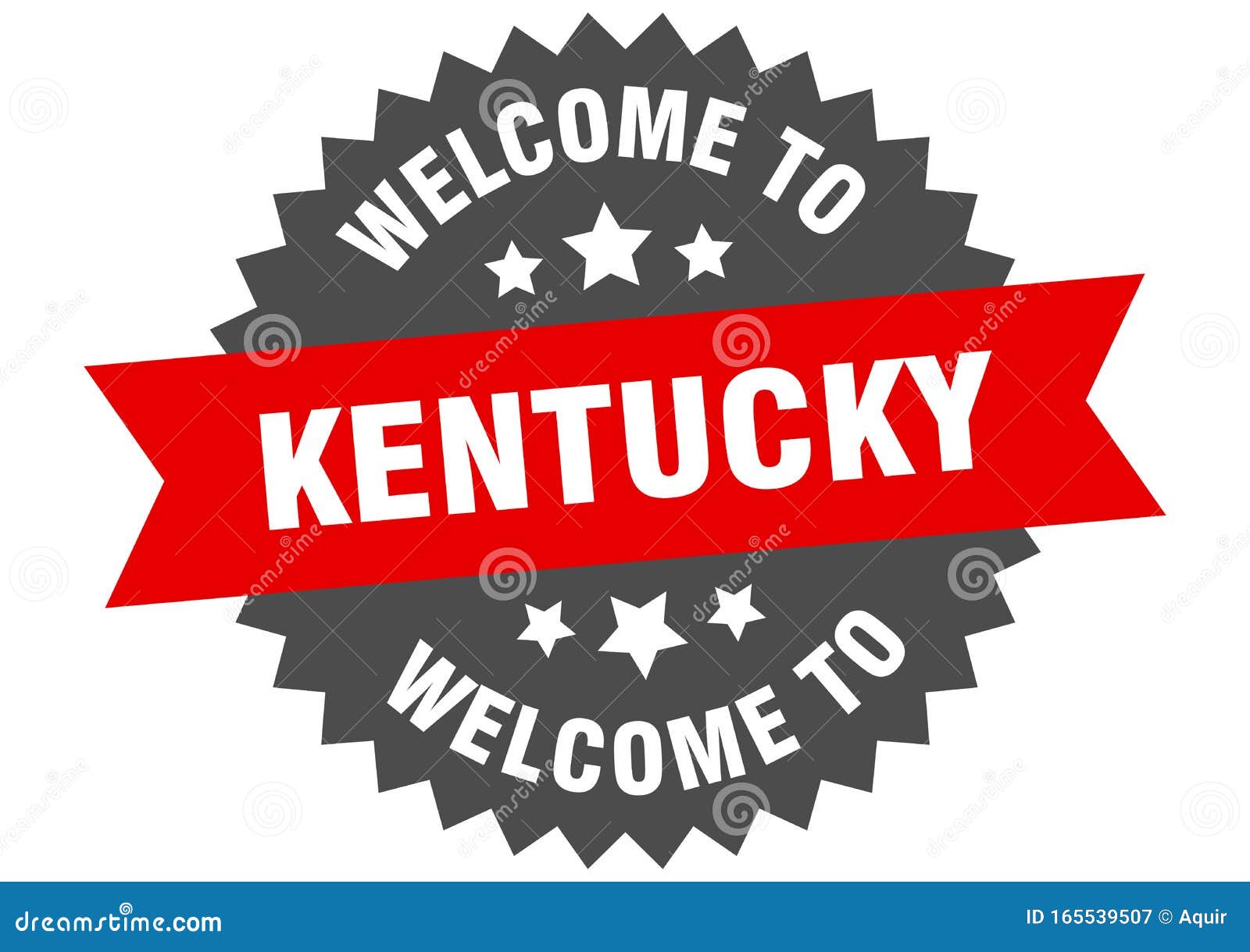 Welcome To Kentucky. Welcome To Kentucky Isolated Sticker Stock Vector ...