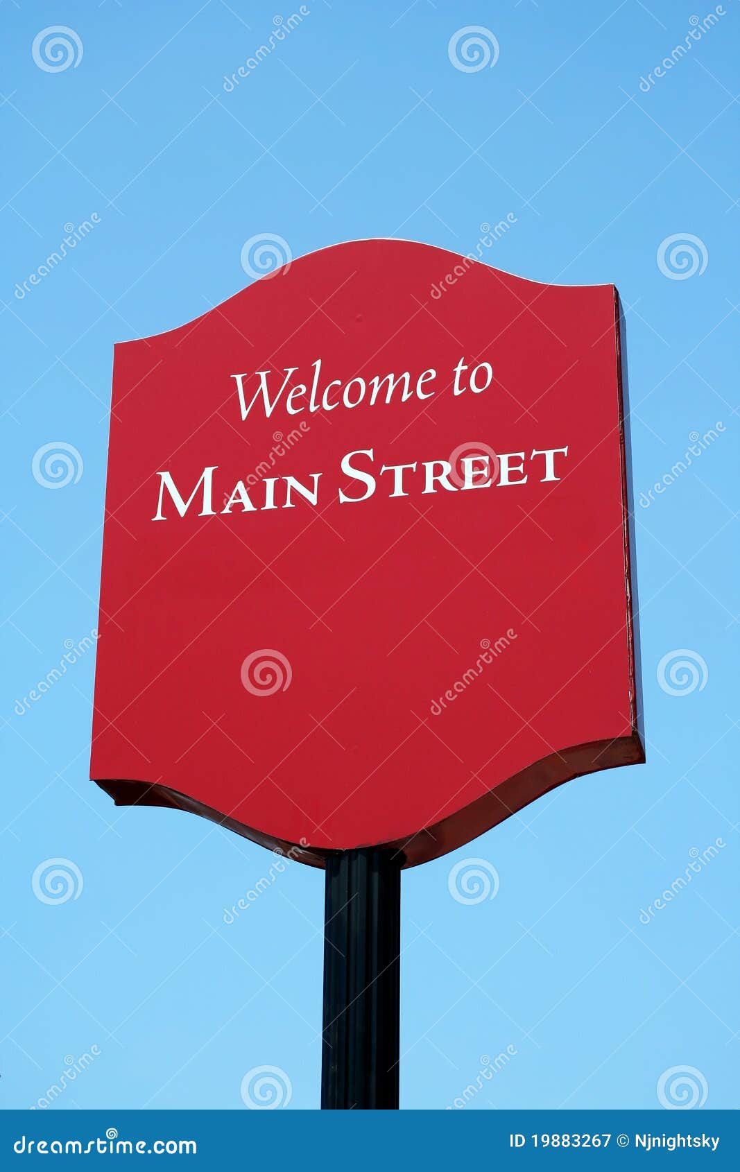 Welcome To Main Street Sign Stock Image - Image of welcome, main: 19883267