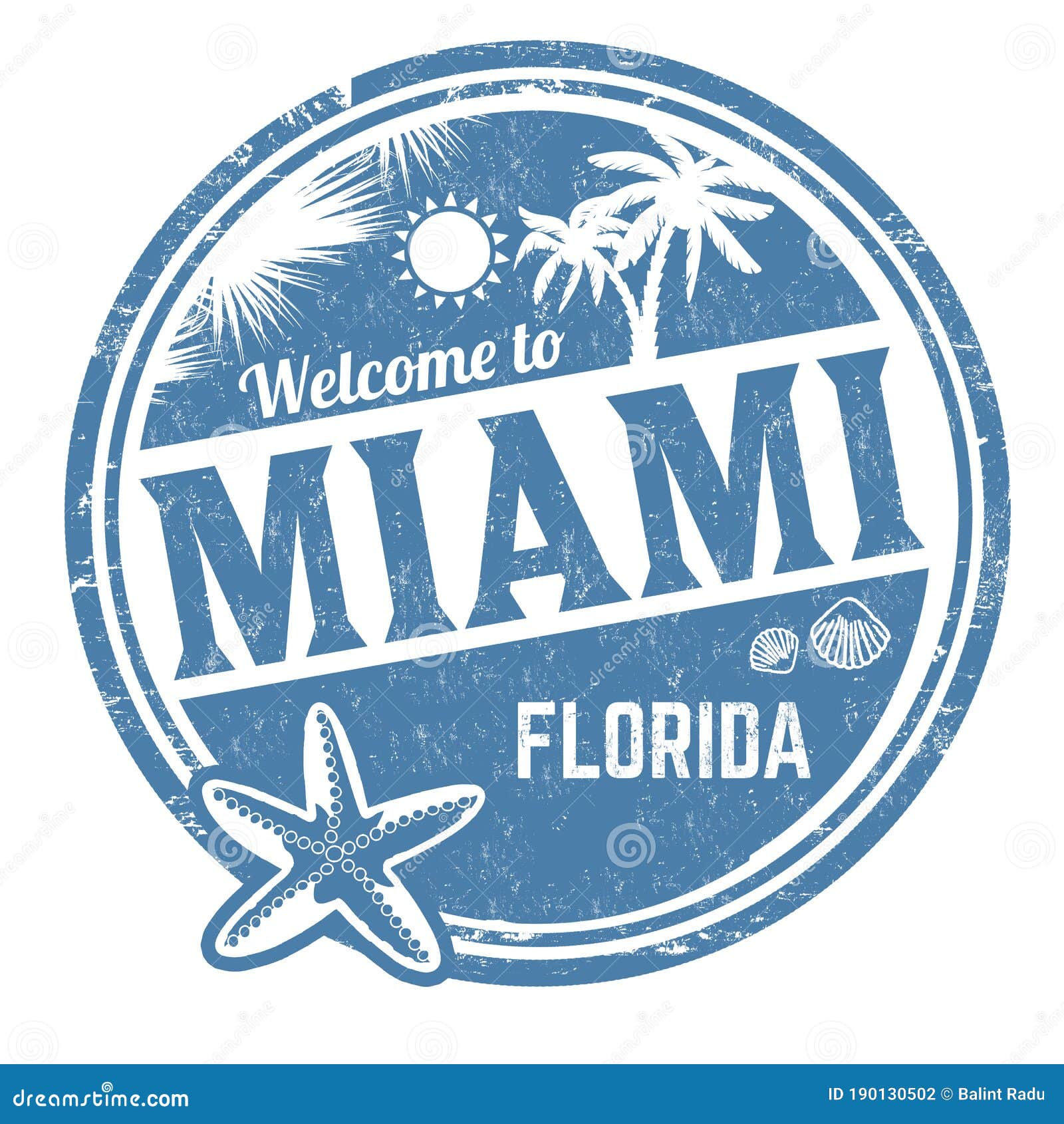 Welcome To Miami Sign or Stamp Stock Vector - Illustration of place ...