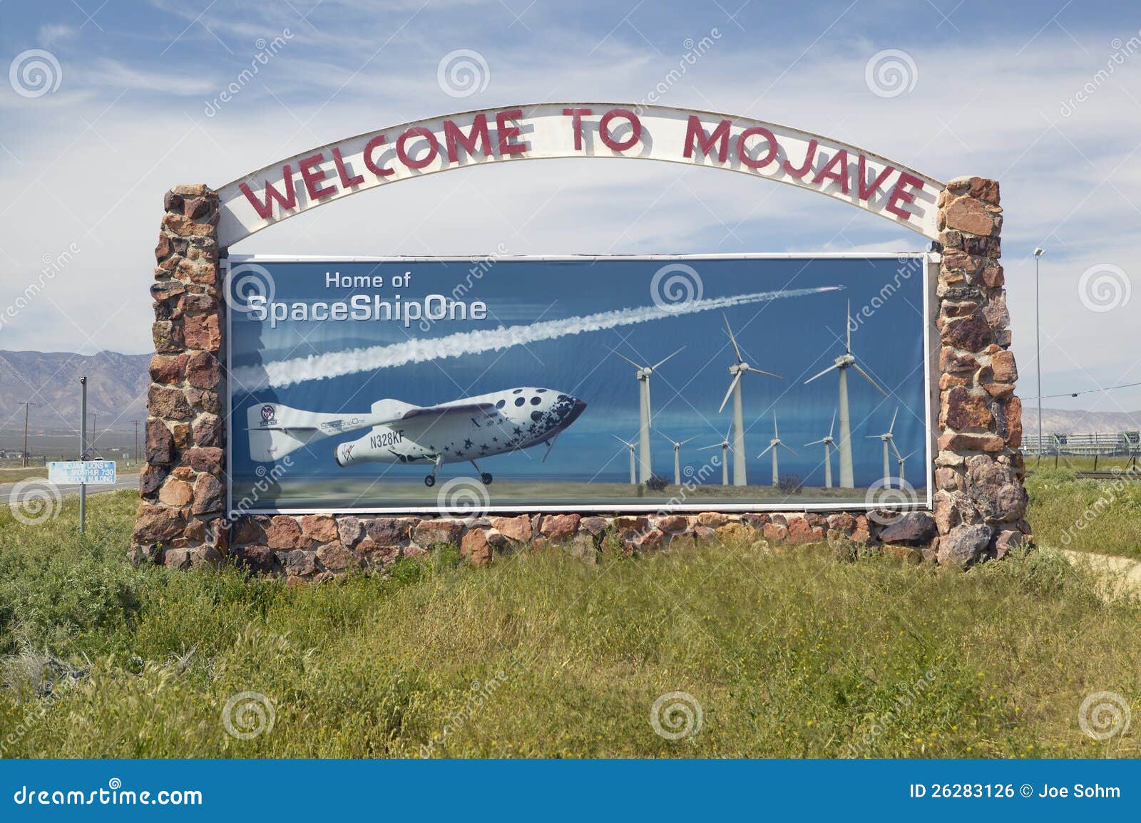 Welcome to Mojave sign editorial photo. Image of color - 26283126