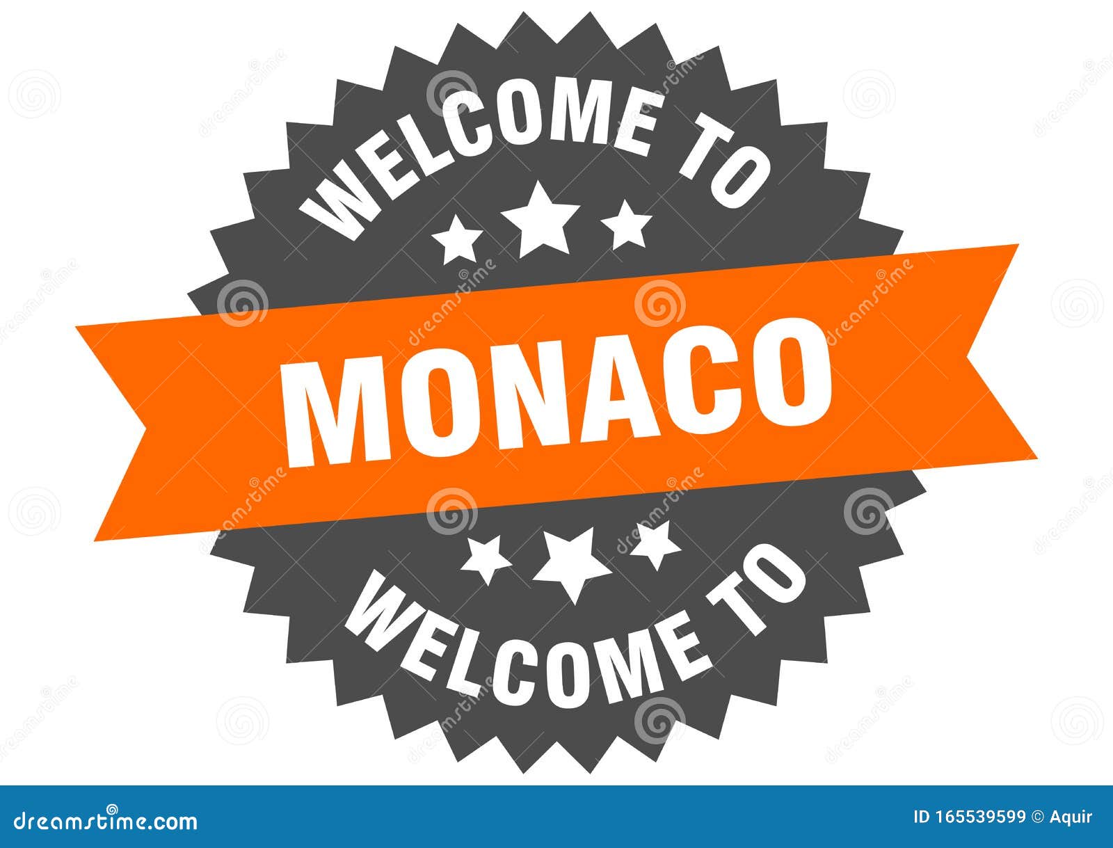 Welcome To Monaco. Welcome To Monaco Isolated Sticker Stock Vector ...