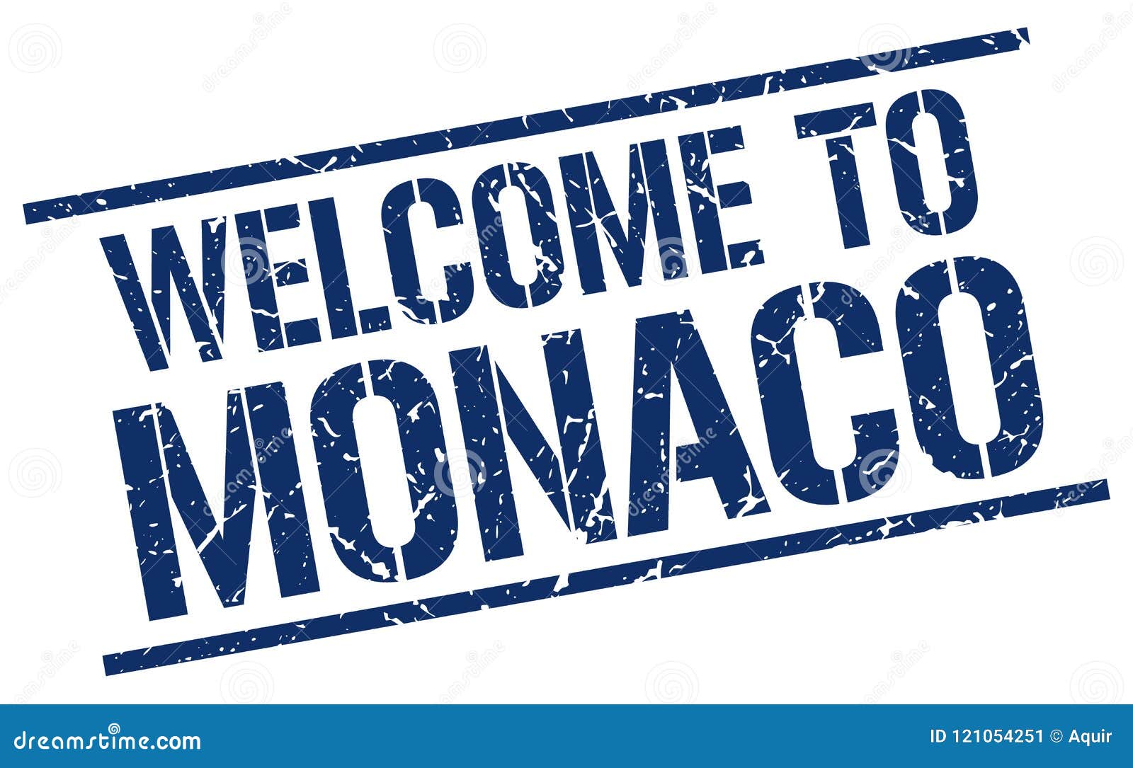 Welcome to Monaco stamp stock vector. Illustration of badge - 121054251