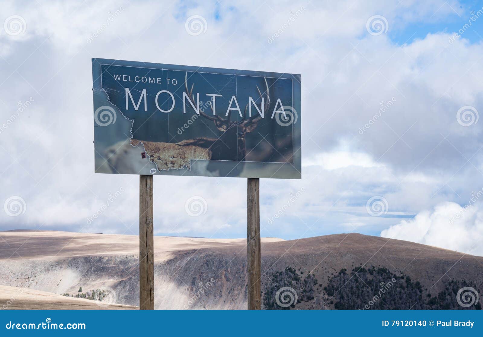 Welcome to Montana stock photo. Image of sign, symbol - 79120140