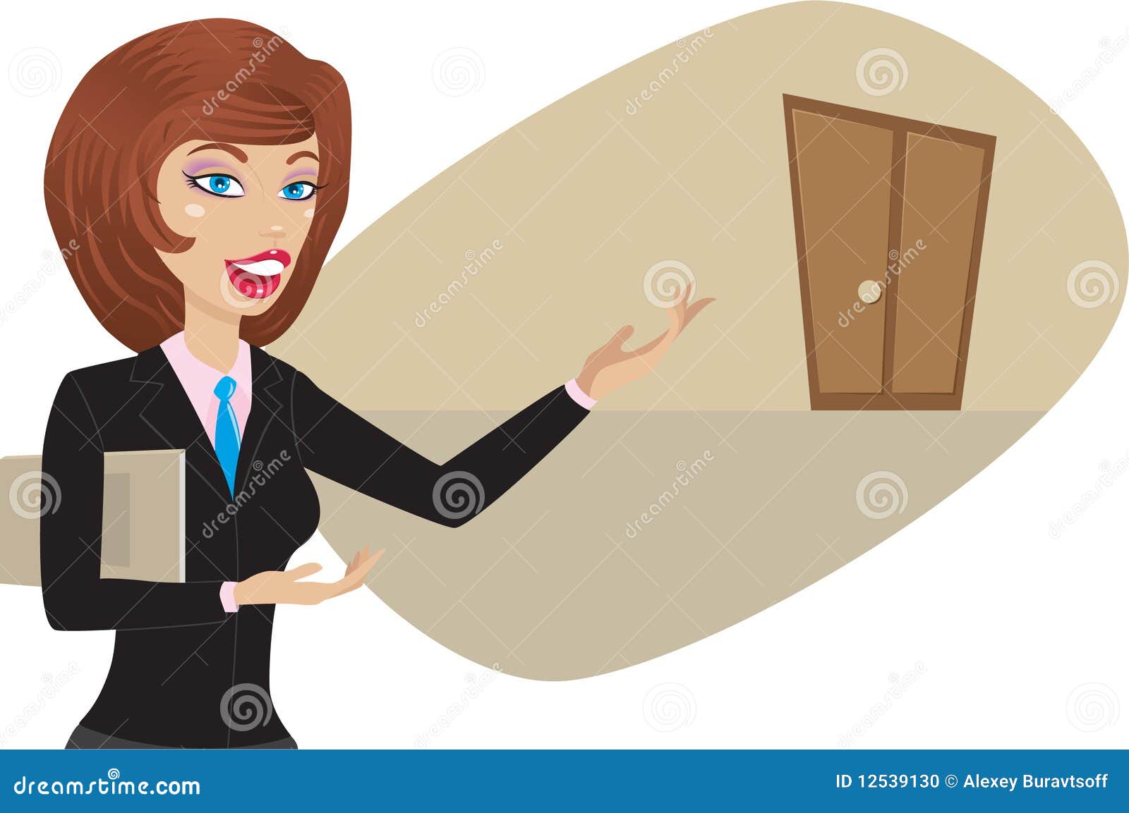 Welcome to my boss stock vector. Illustration of businesswoman - 12539130