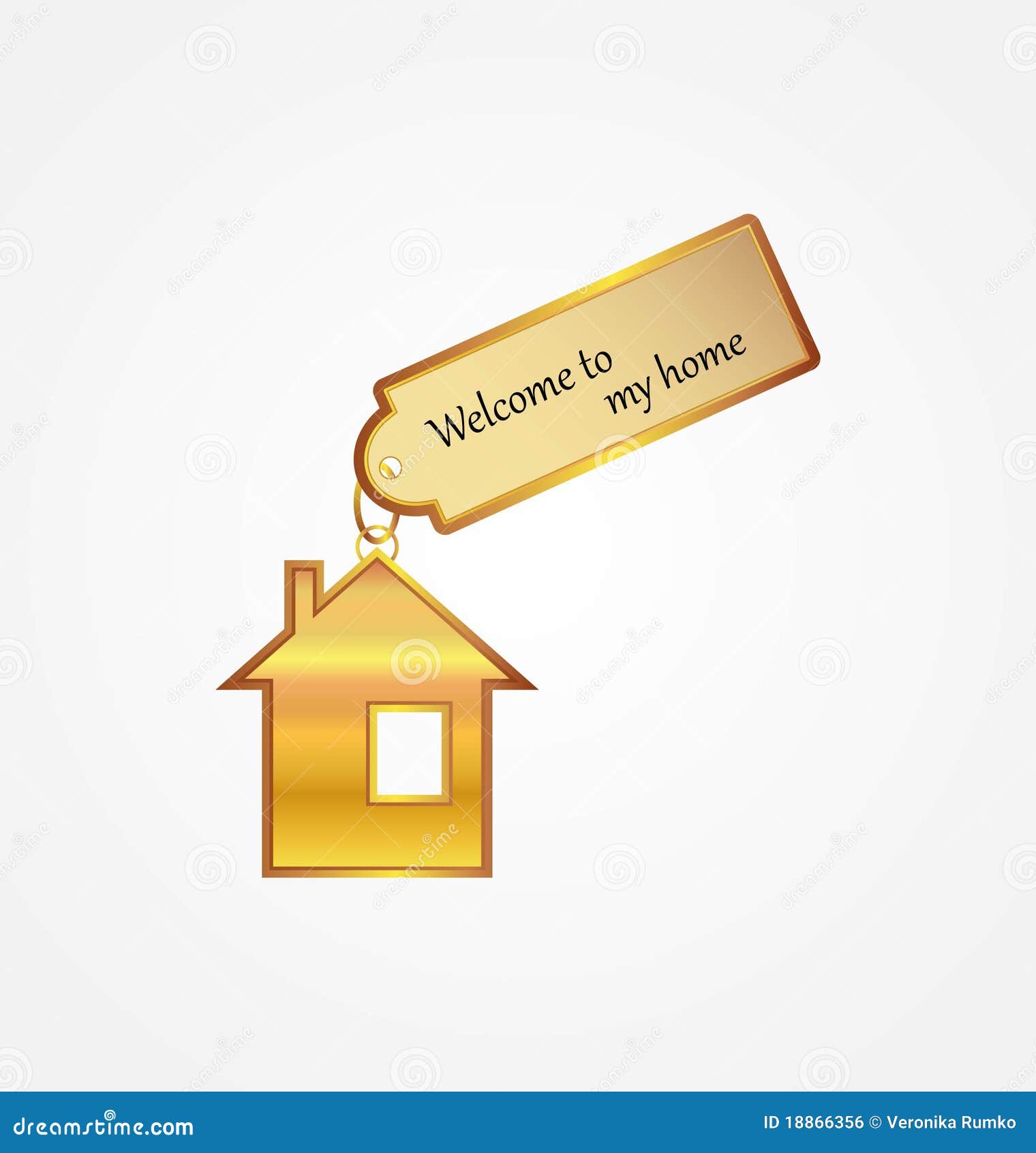 Welcome to my home stock vector. Illustration of invitation - 18866356