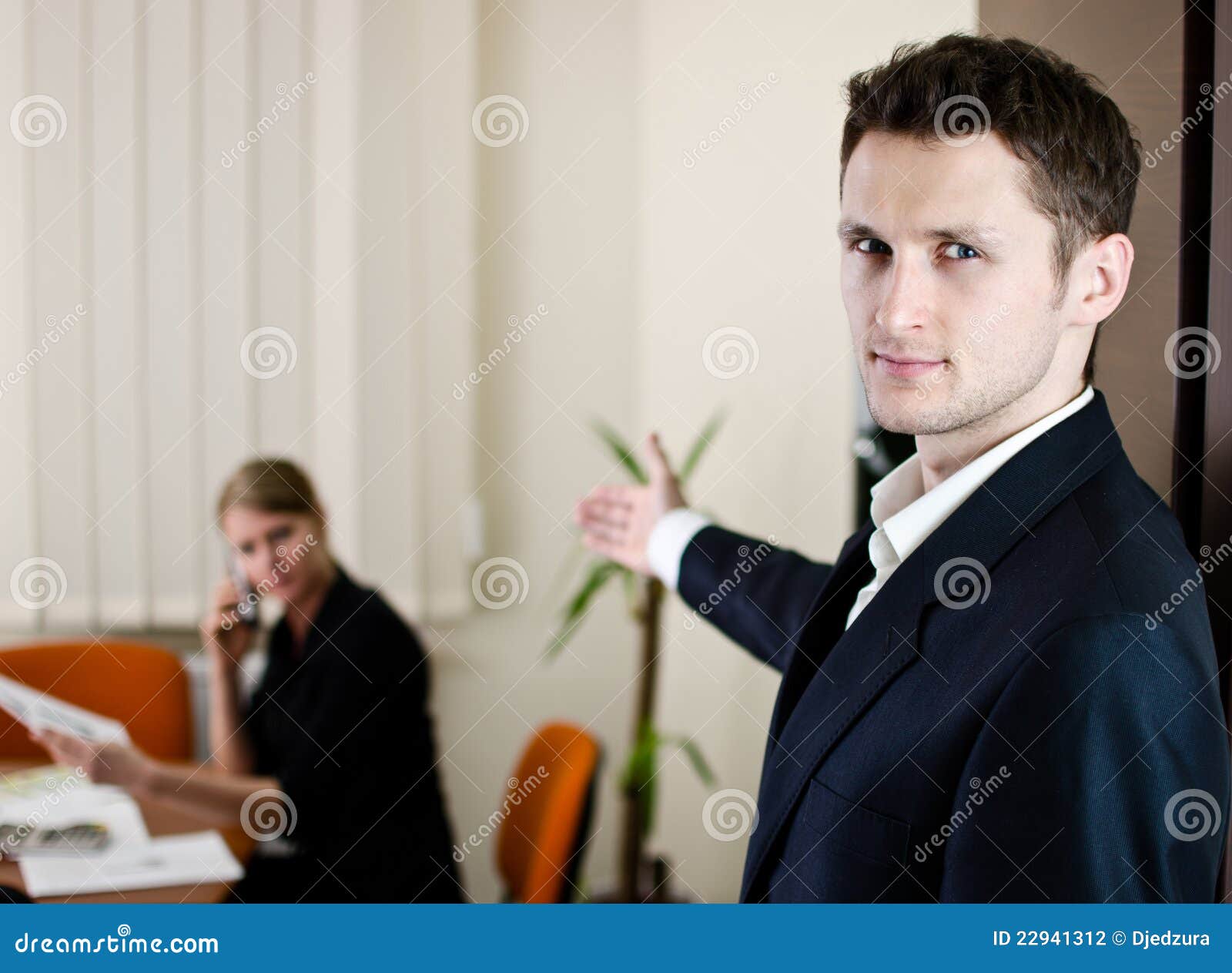 Welcome to my office stock photo. Image of young, formalwear - 22941312