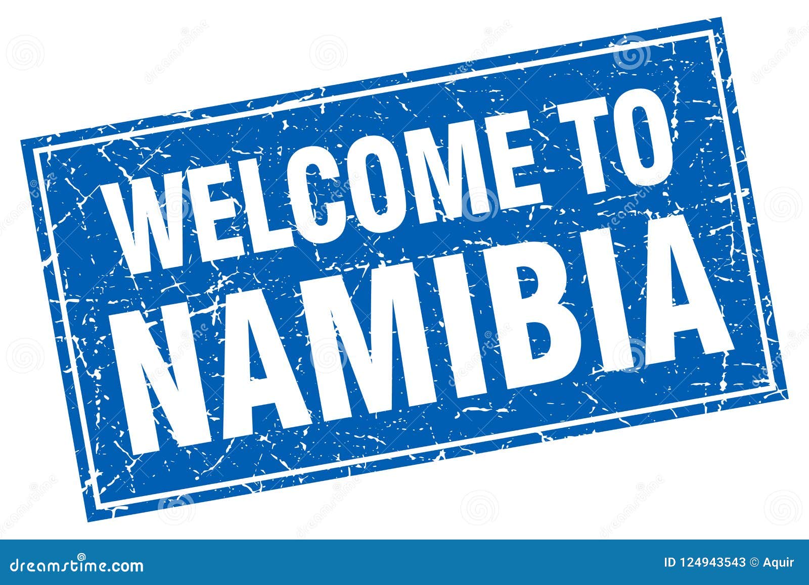 Welcome to Namibia stamp stock vector. Illustration of stamp - 124943543