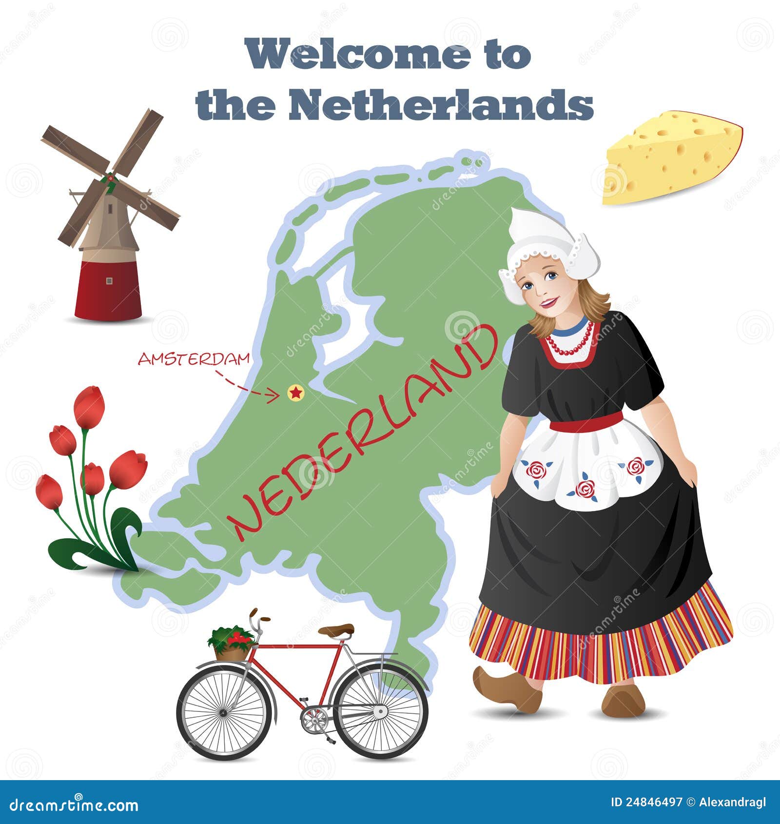 Welcome To The Netherlands Royalty Free Stock Photography - Image: 24846497
