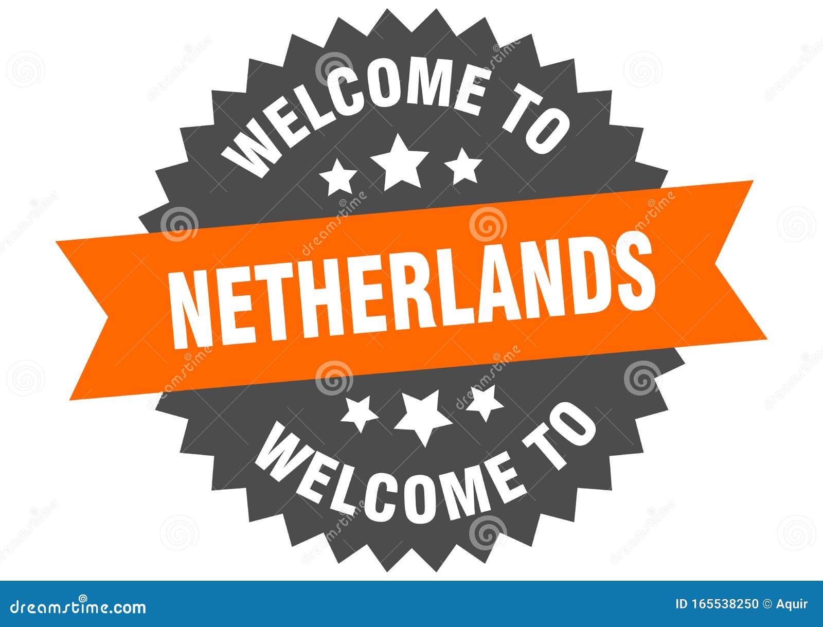 Welcome To Netherlands. Welcome To Netherlands Isolated Sticker Stock ...