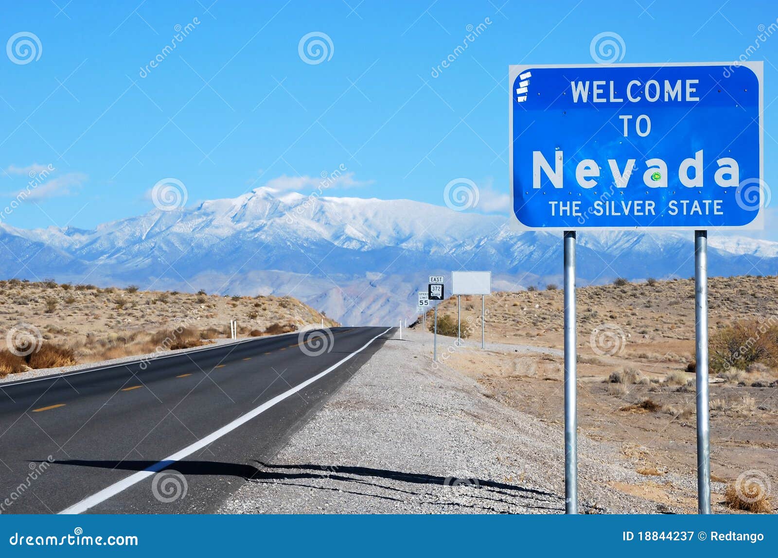 Welcome To Nevada Road Sign Royalty-Free Stock Photography ...