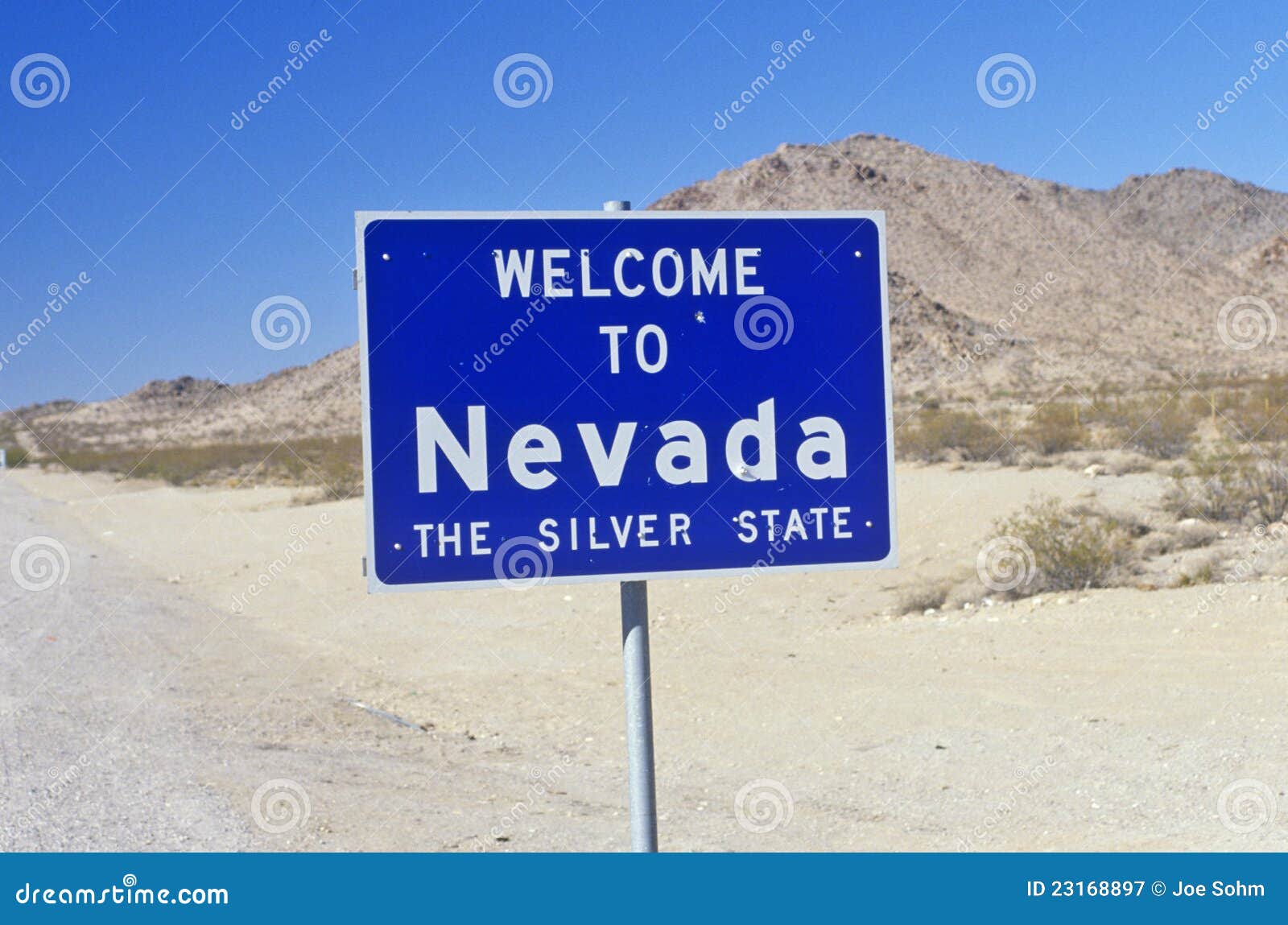 Welcome to Nevada Sign stock image. Image of transportation - 23168897