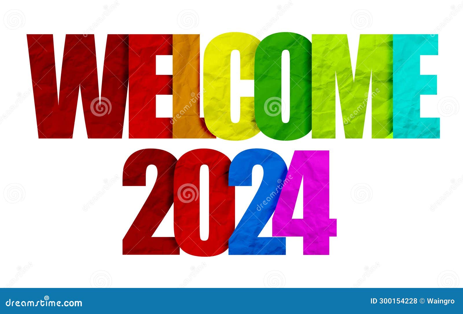 Welcome To 2024 - New Year Celebration Stock Illustration ...