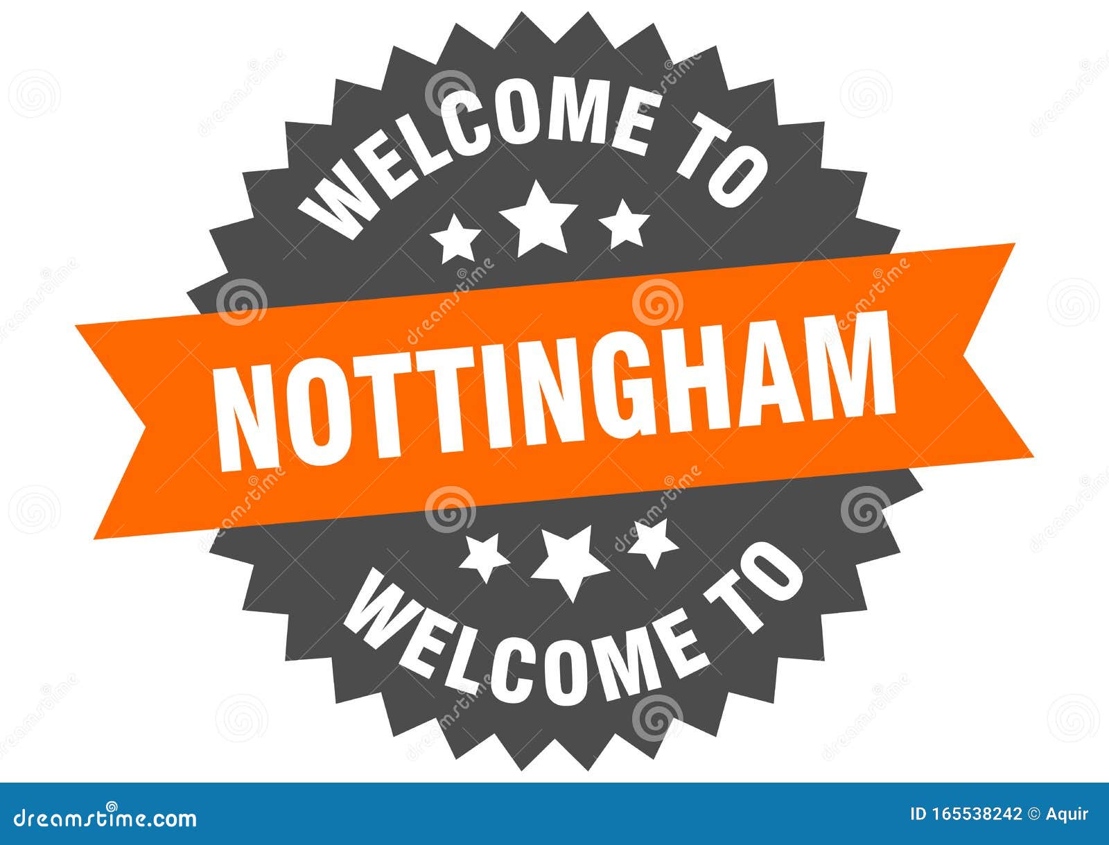 Welcome To Nottingham. Welcome To Nottingham Isolated Sticker Stock ...