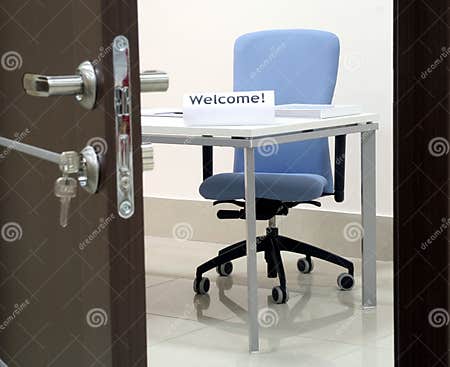 Welcome to the office! 02 stock image. Image of indoors - 3958627