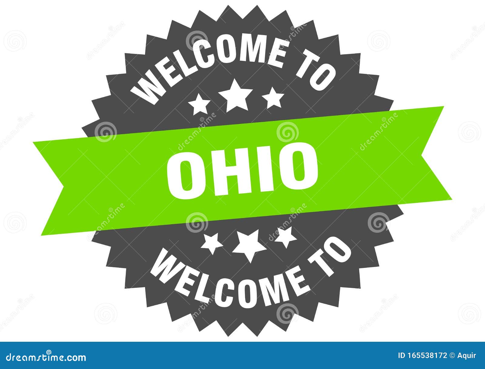 Welcome To Ohio. Welcome To Ohio Isolated Sticker Stock Vector ...