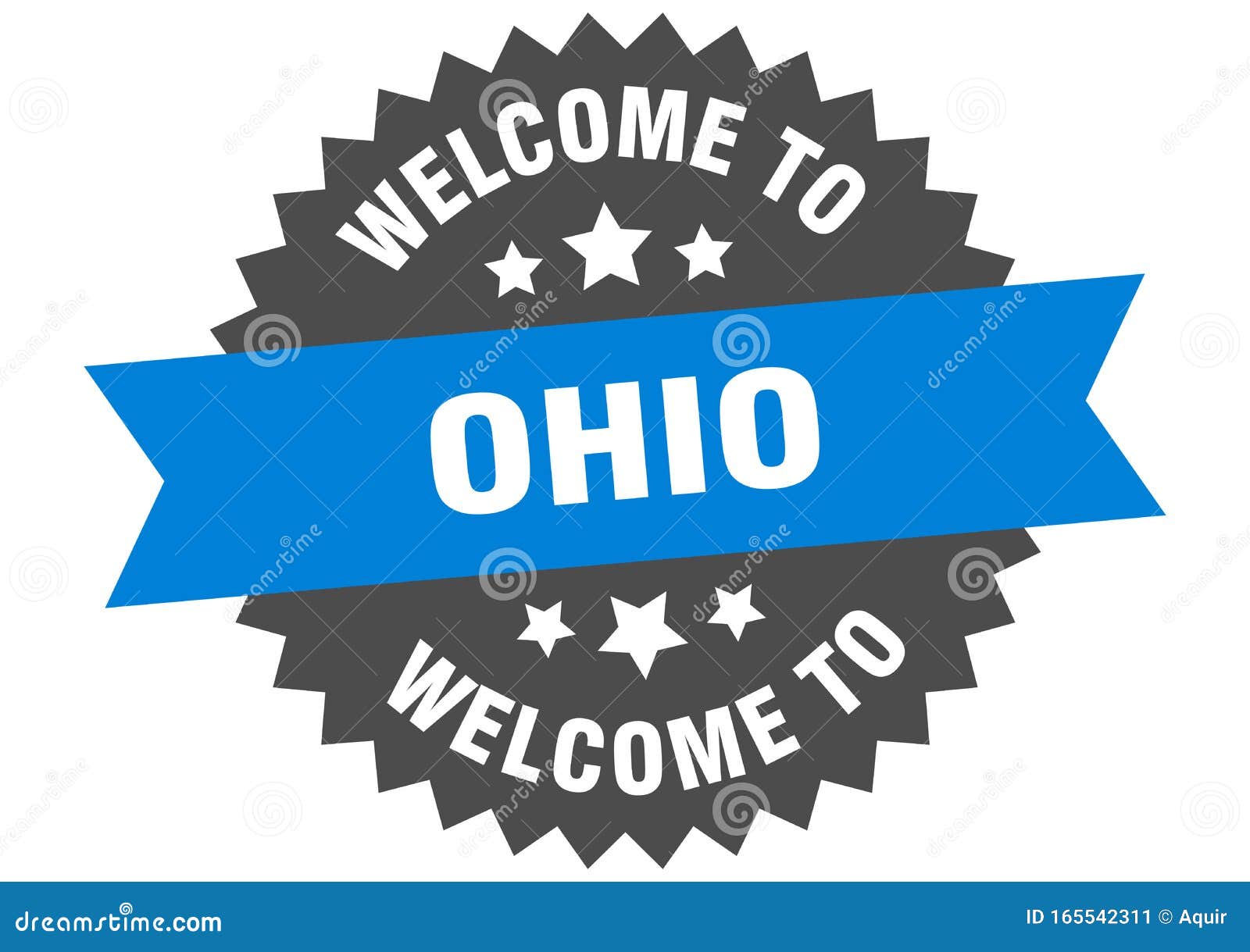 Welcome To Ohio. Welcome To Ohio Isolated Sticker Stock Vector ...
