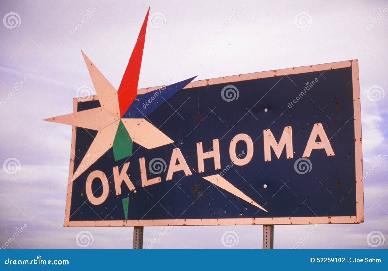 Welcome to Oklahoma Sign stock photo. Image of communications - 52259102