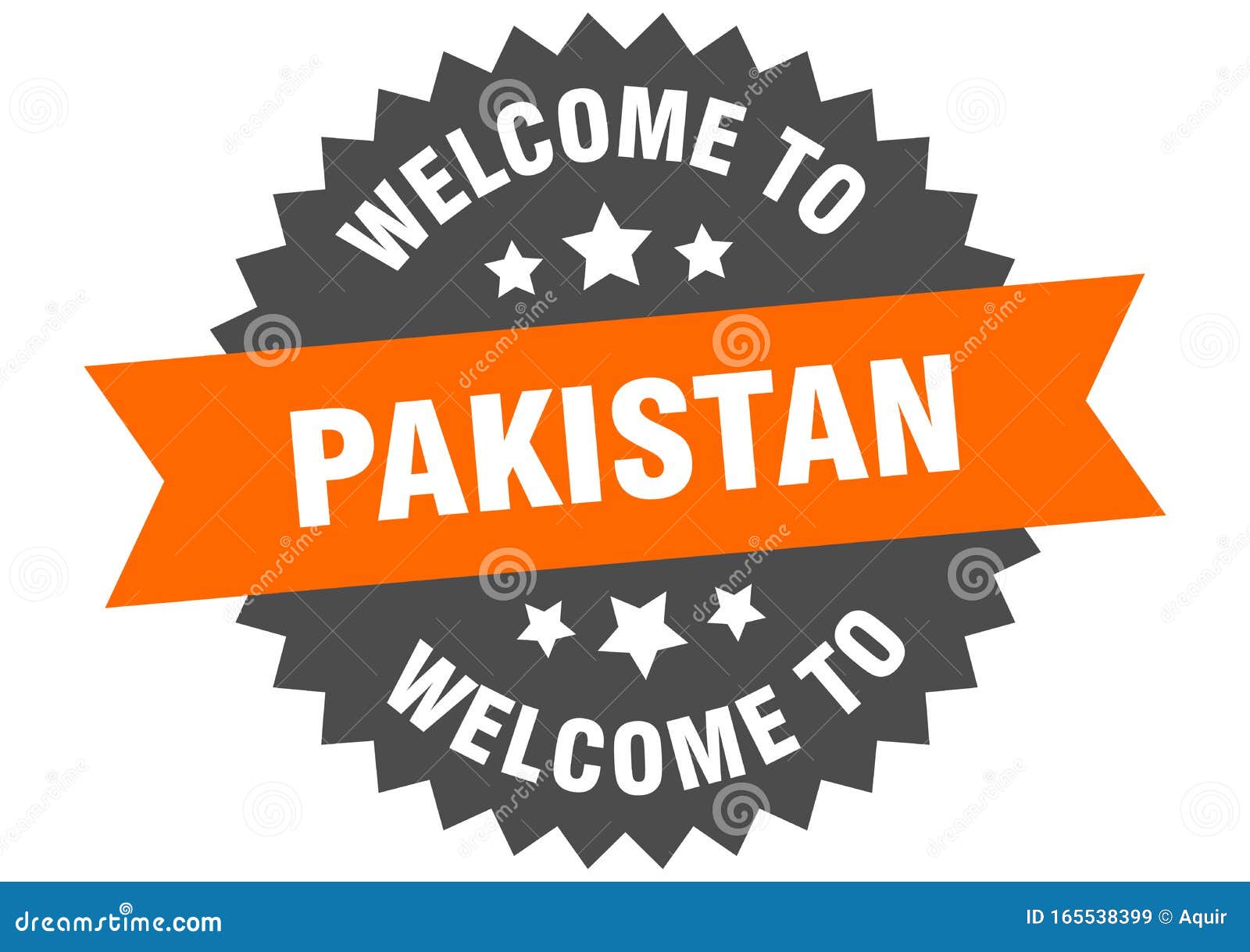 Welcome To Pakistan. Welcome To Pakistan Isolated Sticker Stock Vector ...