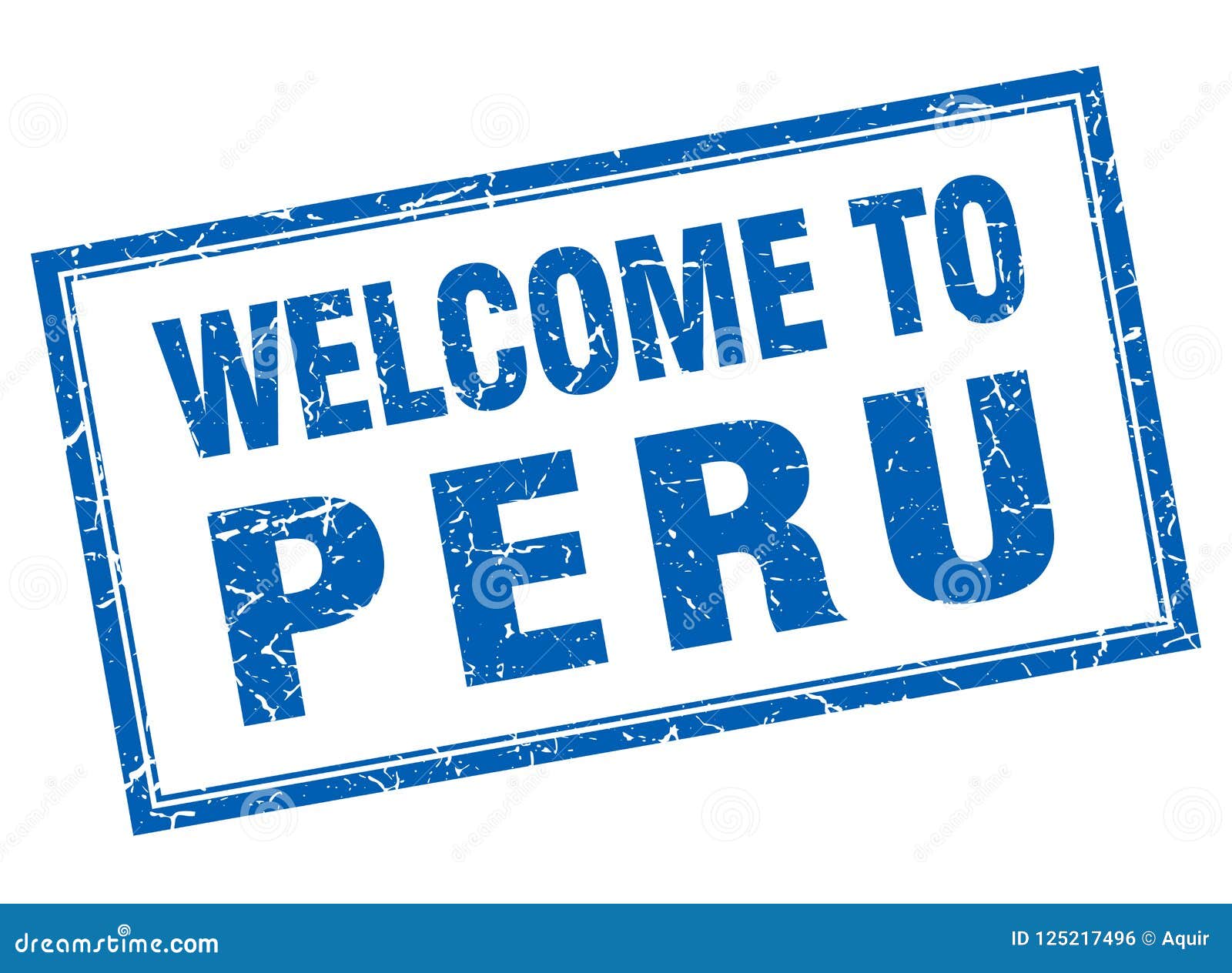 Welcome to Peru stamp stock vector. Illustration of circle - 125217496