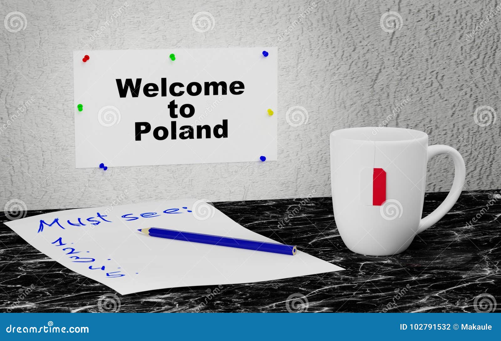 Welcome to Poland stock illustration. Illustration of label - 102791532