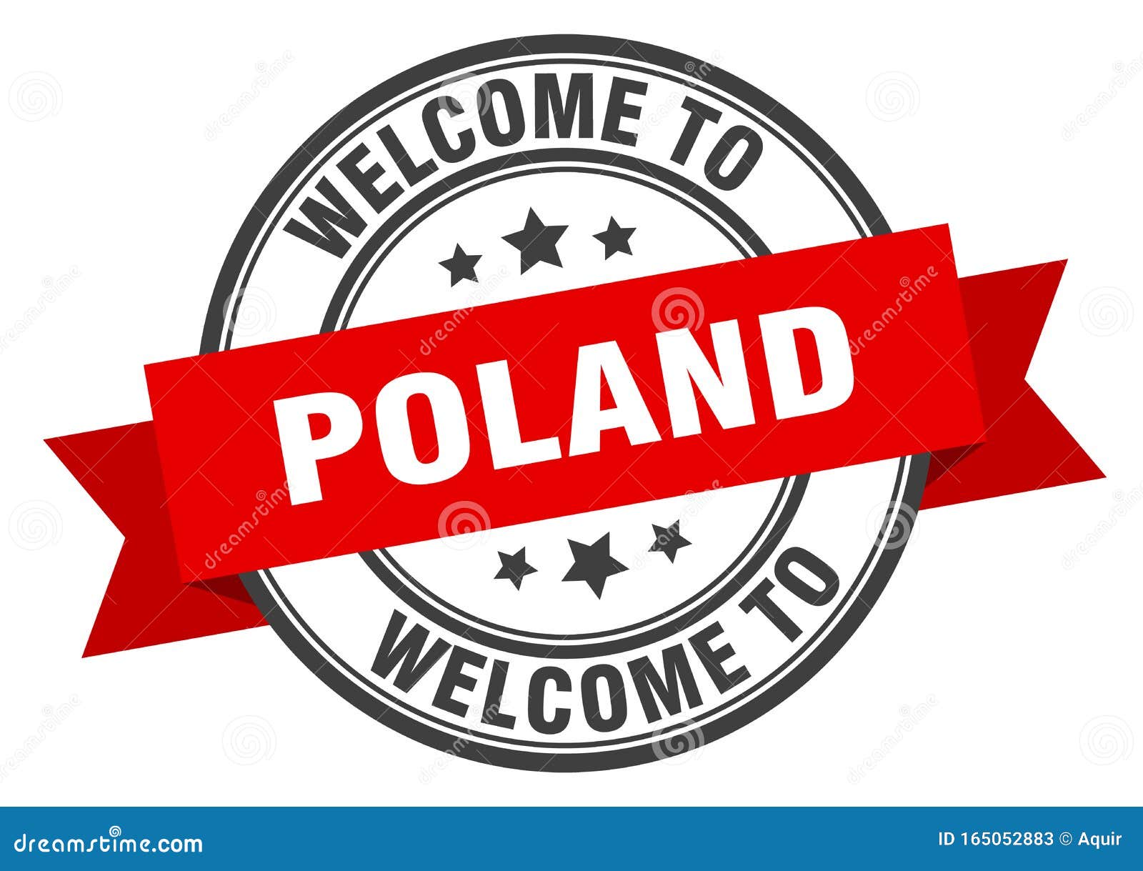 Welcome To Poland. Welcome To Poland Isolated Stamp Stock Vector ...