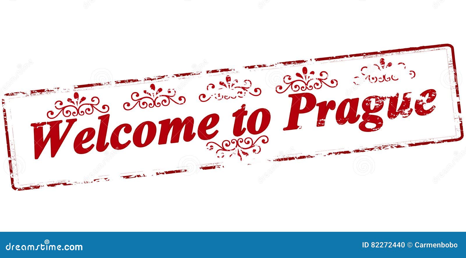 Welcome to Prague stock illustration. Illustration of concept - 82272440