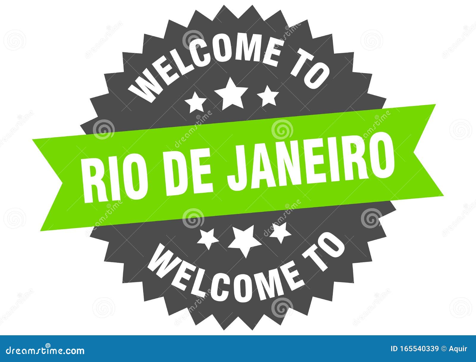 Welcome To Rio De Janeiro. Welcome To Rio De Janeiro Isolated Sticker ...