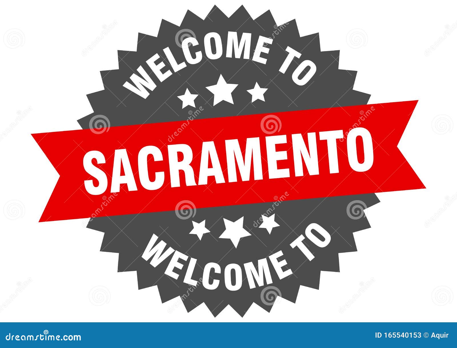 Welcome To Sacramento. Welcome To Sacramento Isolated Sticker Stock ...