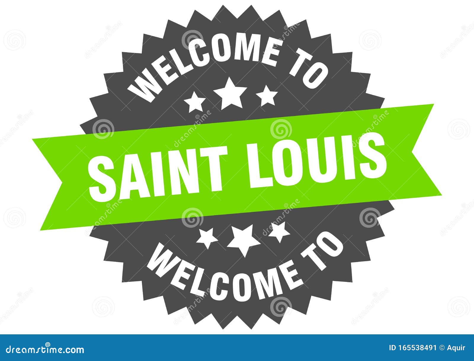 Welcome To Saint Louis. Welcome To Saint Louis Isolated Sticker Stock ...