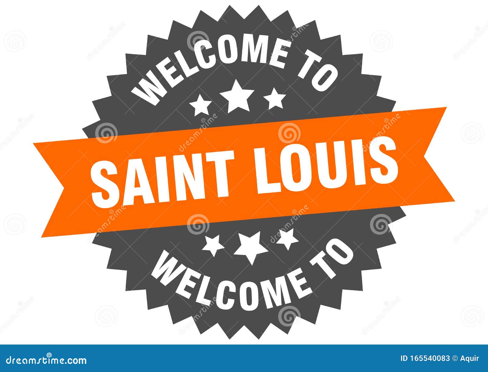 Welcome To Saint Louis. Welcome To Saint Louis Isolated Sticker Stock ...