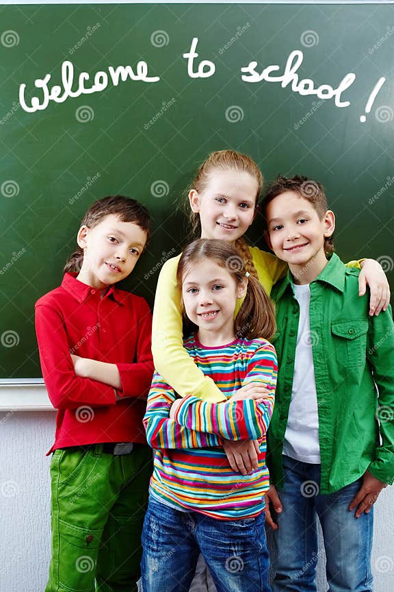 Welcome to school stock image. Image of female, friendship - 21260549