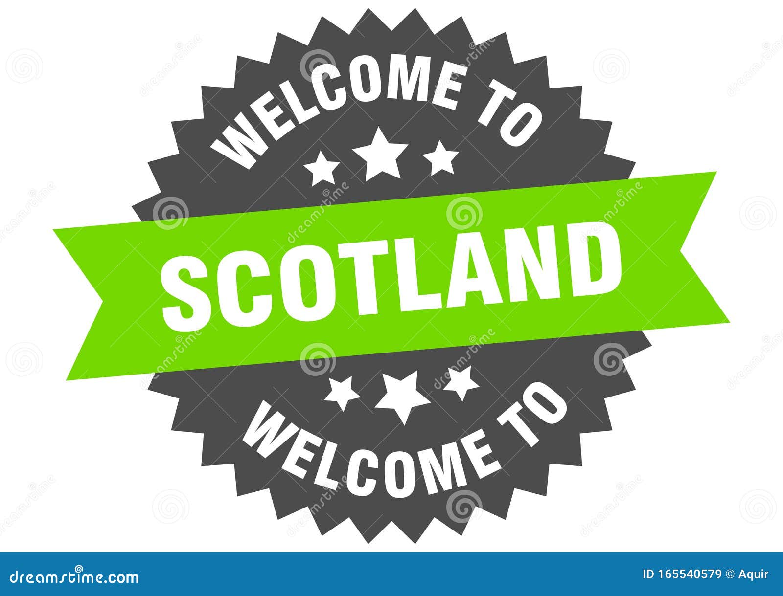 Welcome To Scotland. Welcome To Scotland Isolated Sticker Stock Vector ...
