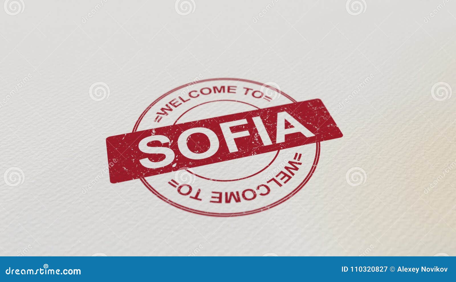 WELCOME TO SOFIA - BULGARIA, Words Written On Red Stamp Royalty-Free ...