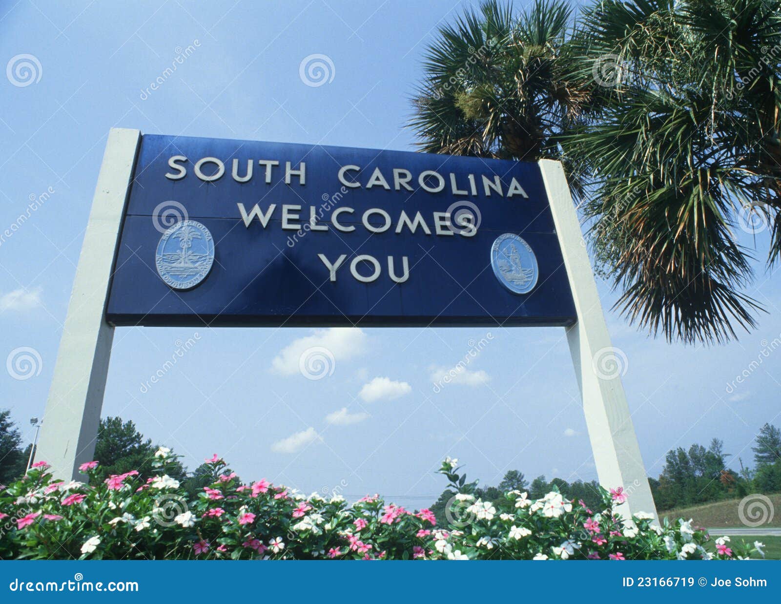Welcome To South Carolina Sign Stock Image - Image of human, color ...