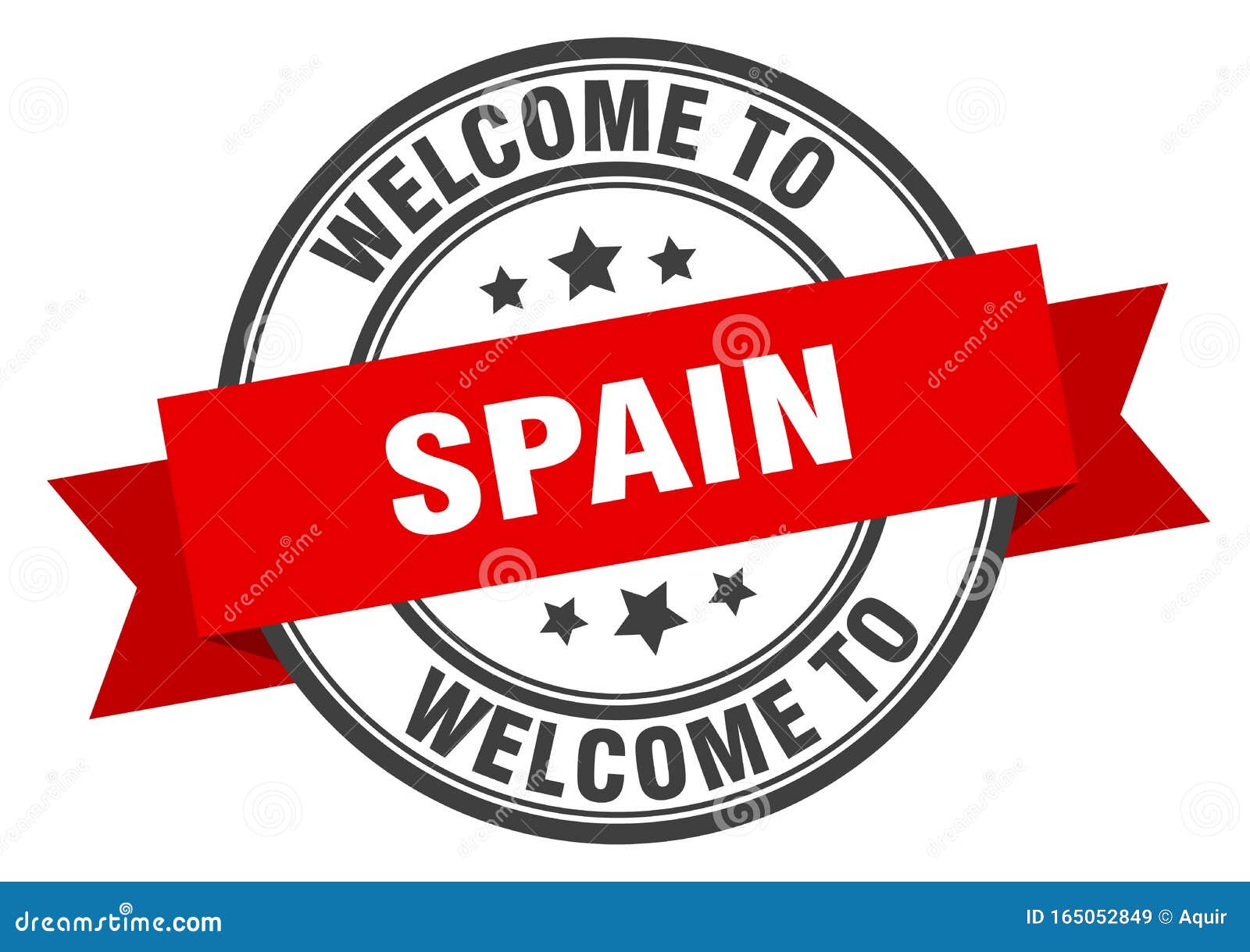 Welcome To Spain. Welcome To Spain Isolated Stamp Stock Vector ...