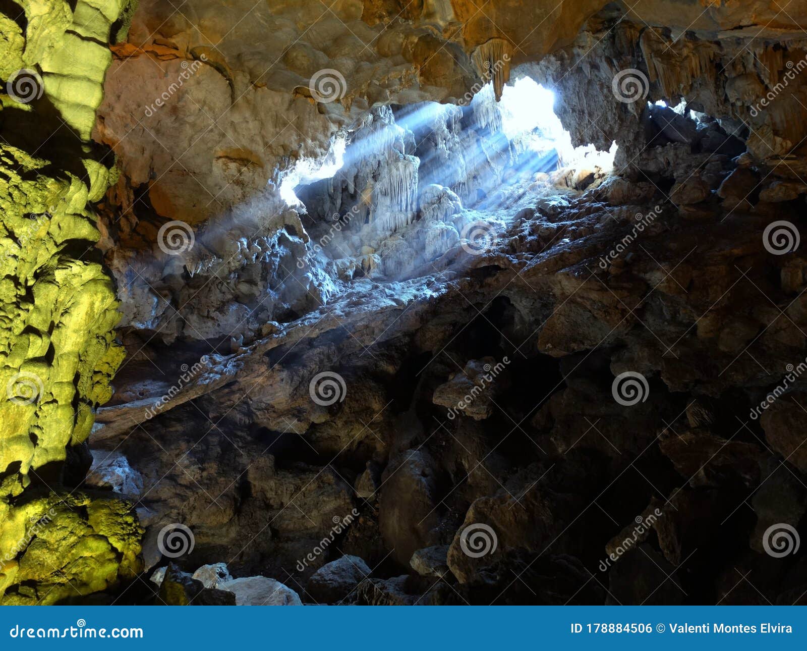 Welcome To the Sun in the Cave Stock Photo - Image of adventure, rocky ...